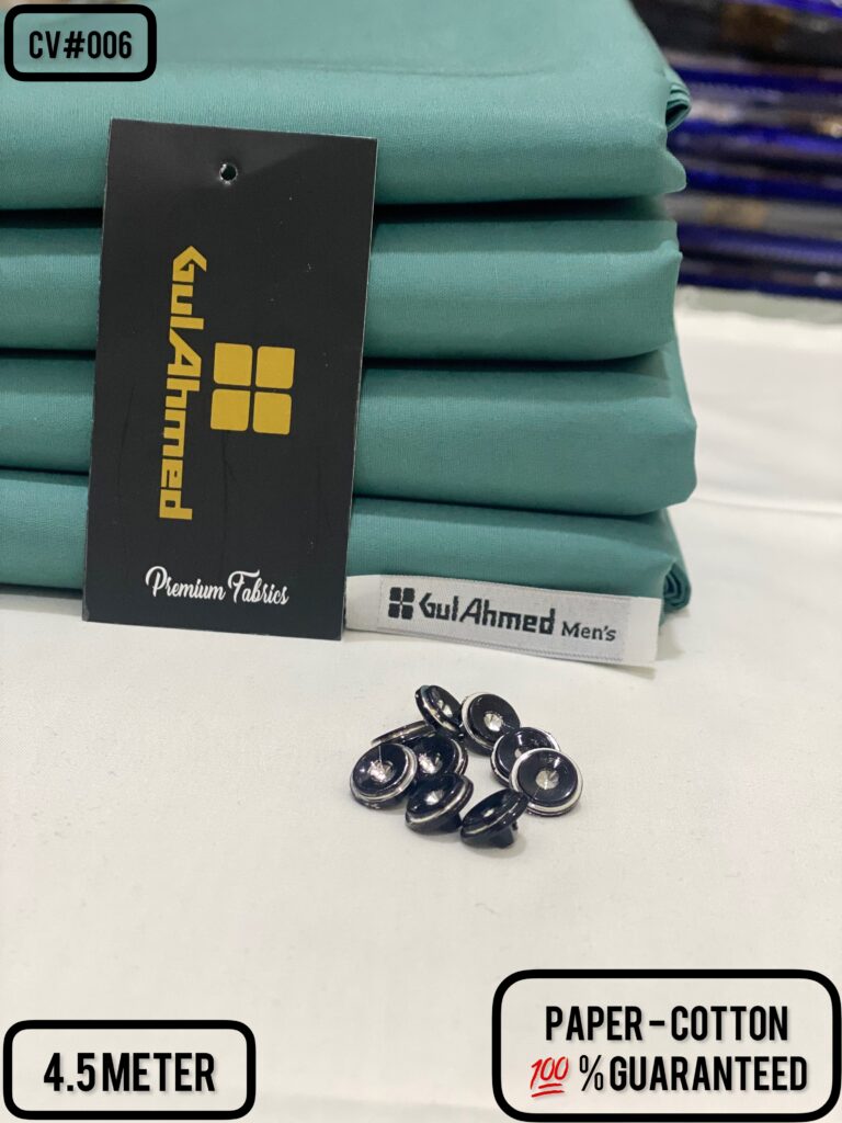 GulAhmed Hard Cotton Sea Green | SUMMER UNSTITCH - Cotton Valley